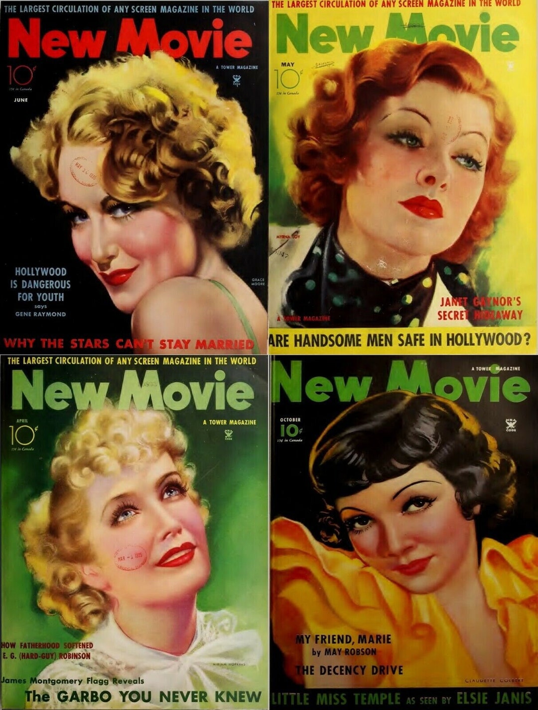 66 Old Issues of New Movie - Films Movies Stars Fan Magazine (1929-1935 ...