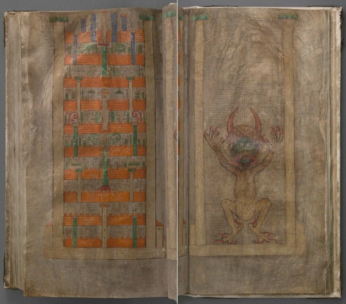 The Codex Gigas (devil's Bible): Medieval Illuminated Manuscript ...
