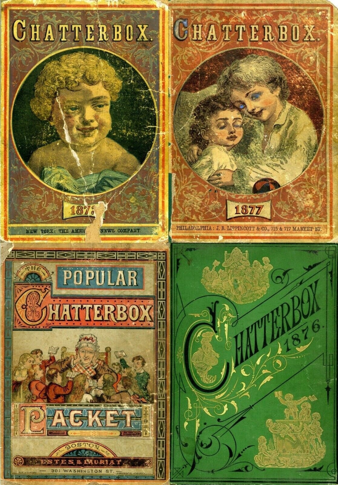 Chatterbox Vol.1 1872-1880 Vintage Illustrated Victorian - Etsy