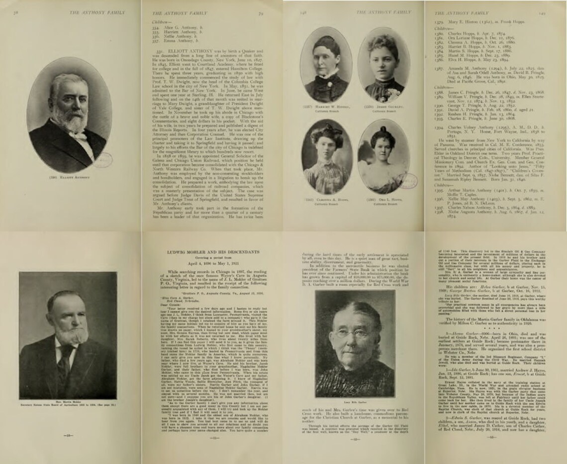 German Genealogy Ancestry & Families in America Records - 117 Rare ...