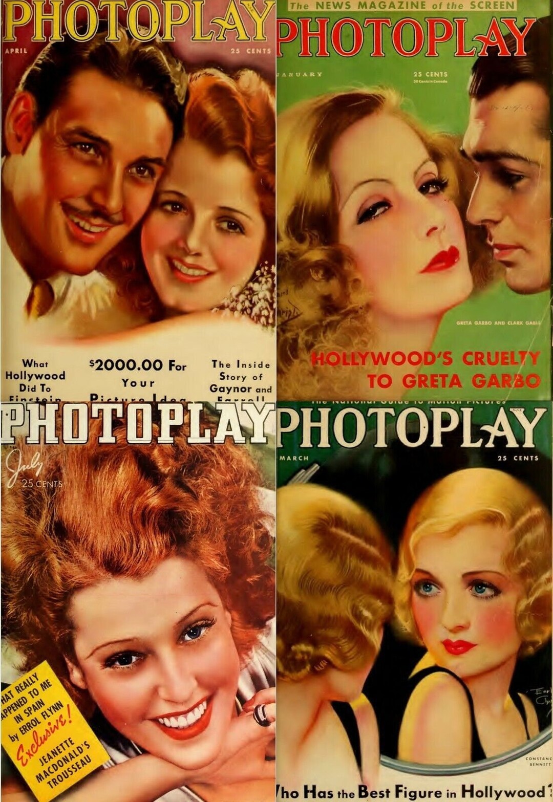 192 Old Issues of Photoplay - America Film Fan Magazine Vol. 2 (1931 ...