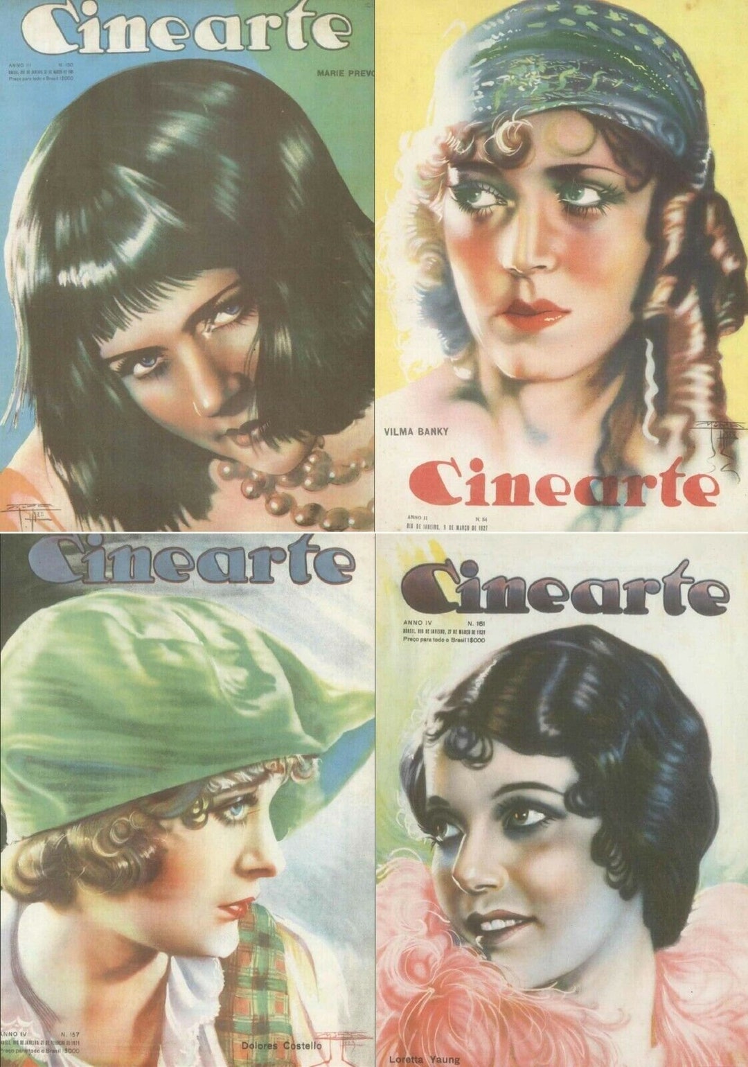 Cinearte - Brazilian Cinema Stars Magazine (1926-1930) – 212 Old Issues ...
