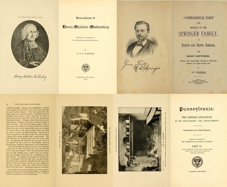 German Genealogy Ancestry & Families in America Records - 117 Rare ...