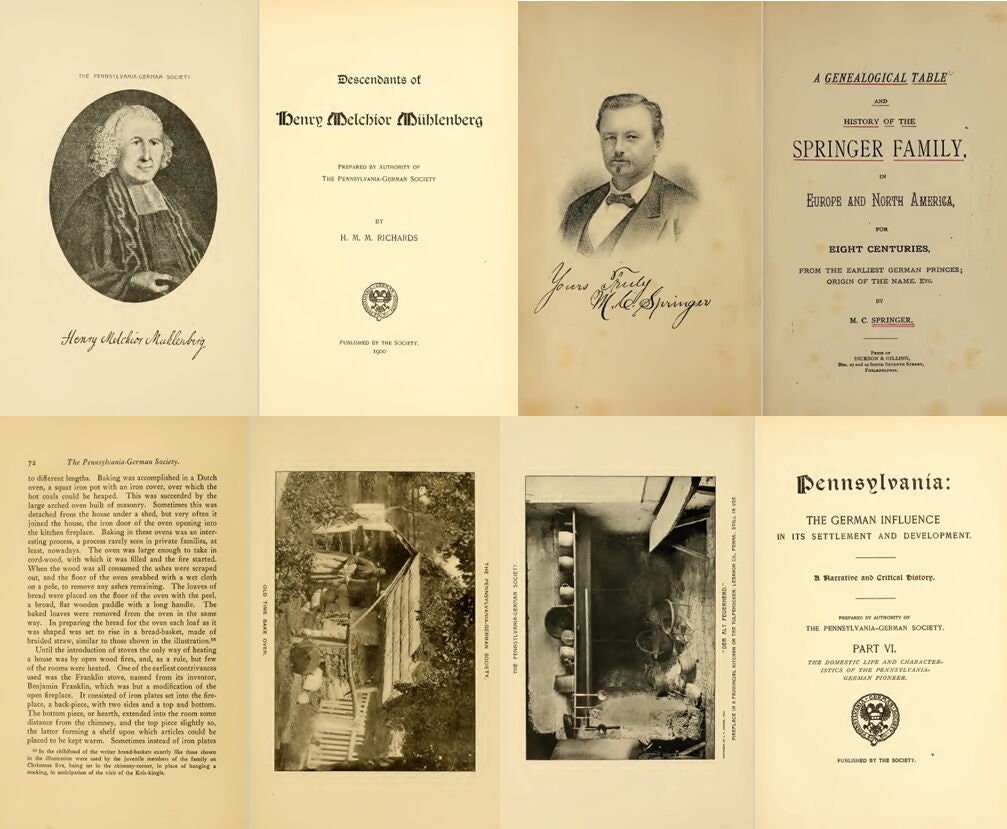 German Genealogy Ancestry & Families in America Records - 117 Rare ...