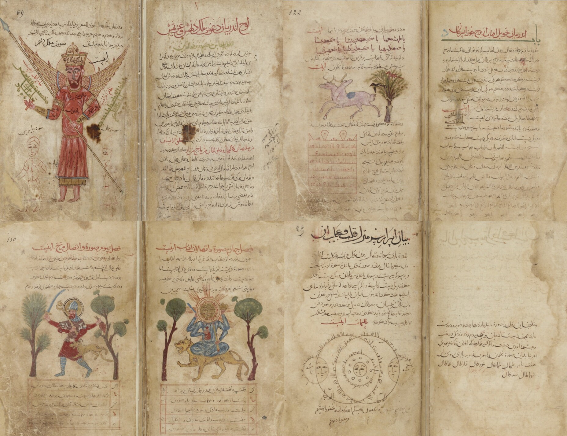 Rare Arabic Occult Manuscript: Magic, Talismans, Jinn (1299 AD ...