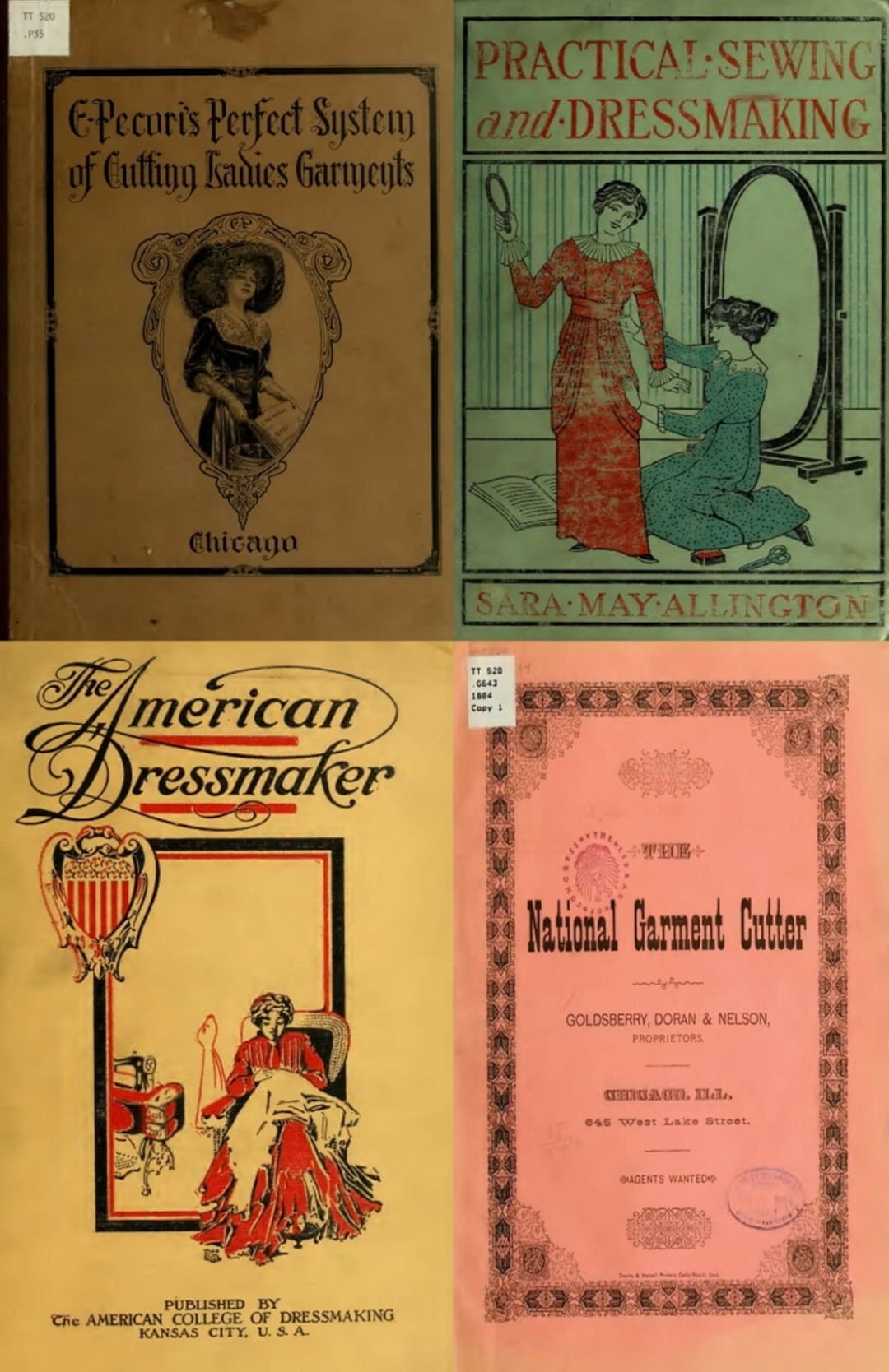 Vintage Dressmaking & Tailoring Books: 236 Patterns, Sewing, Design ...