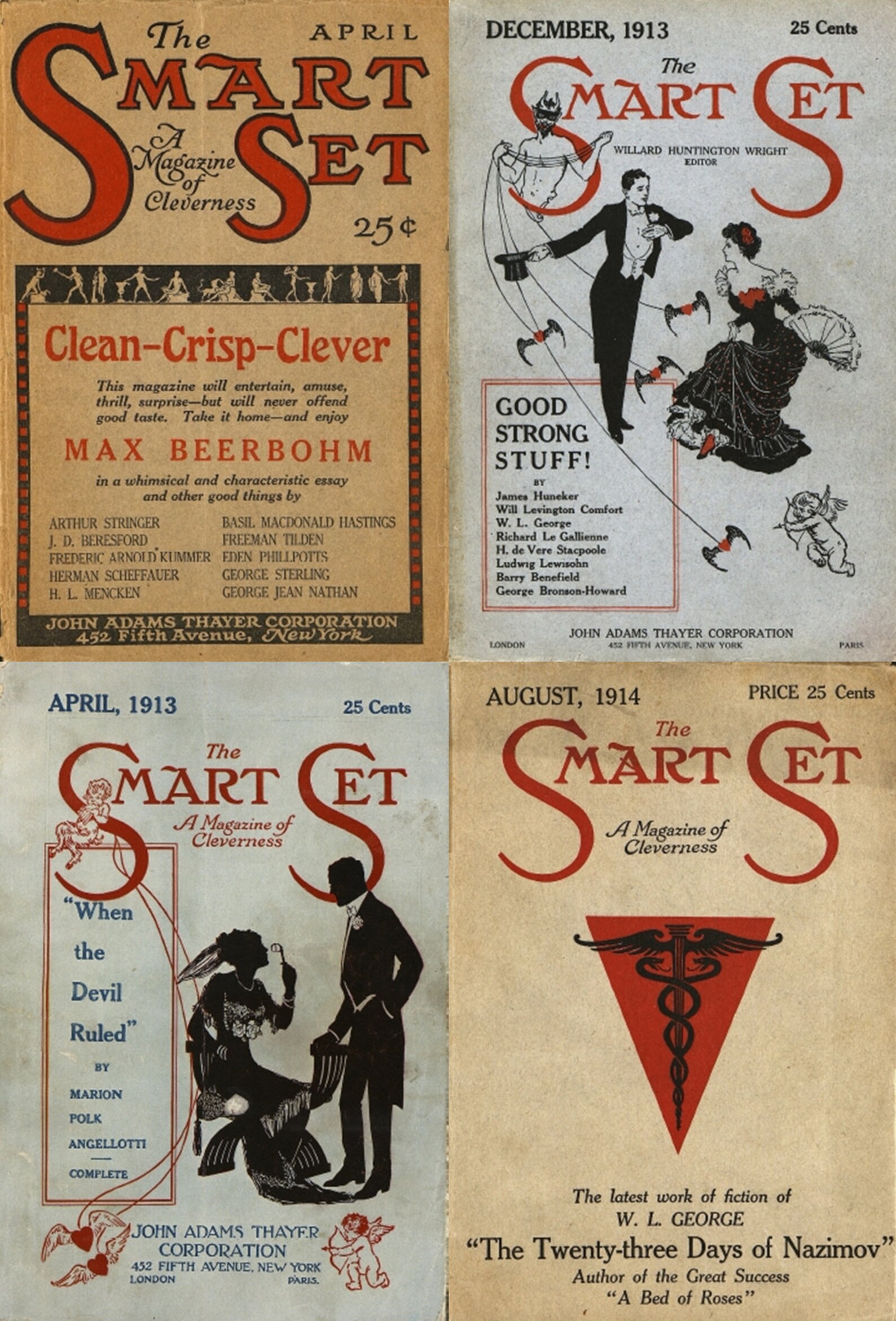 Smart Set Magazine 1910-1914 : American Literary, 25 Issues (digital ...