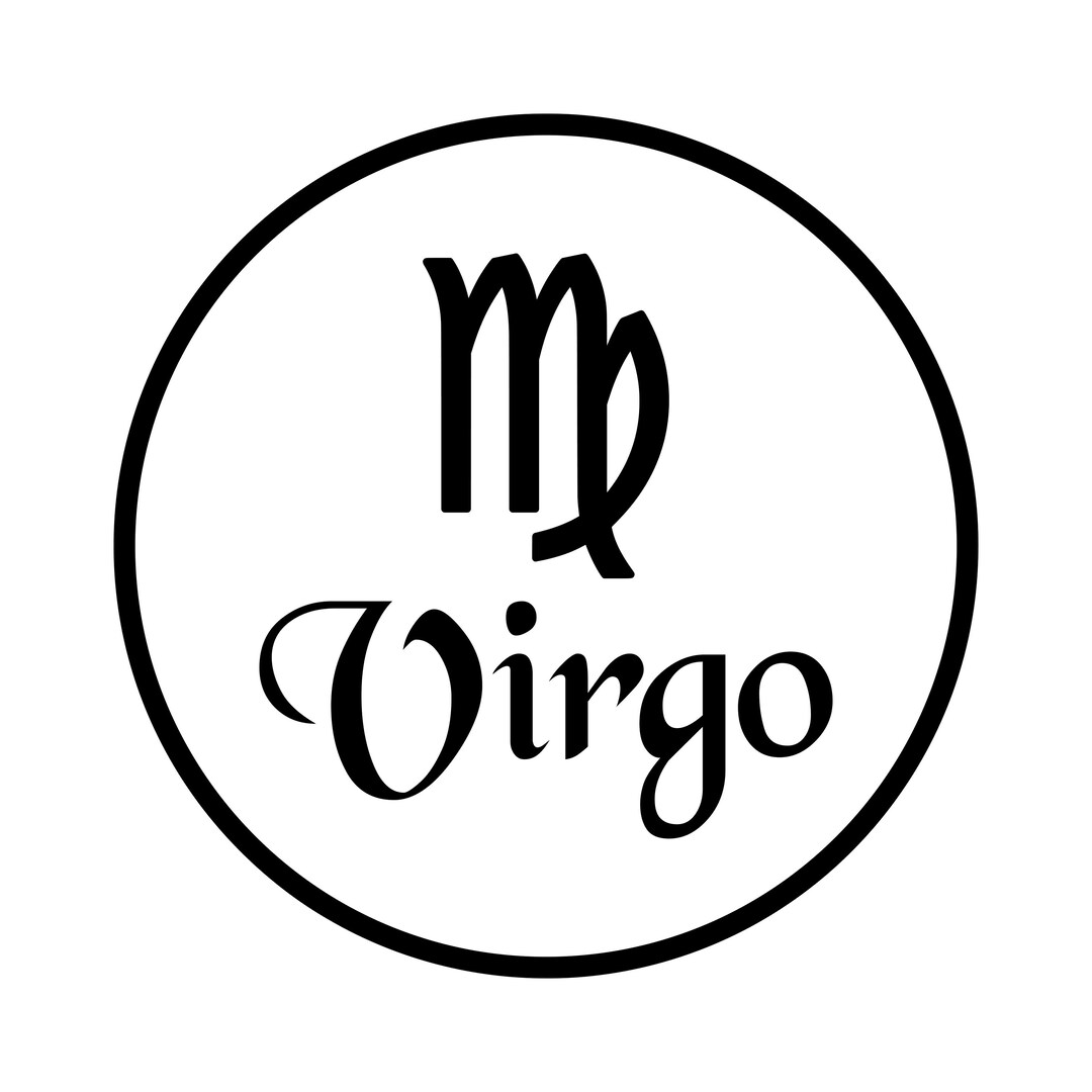 Virgo SVG Horoscope SVG Zodiac SVG Astrological Svg Birth - Etsy Ireland