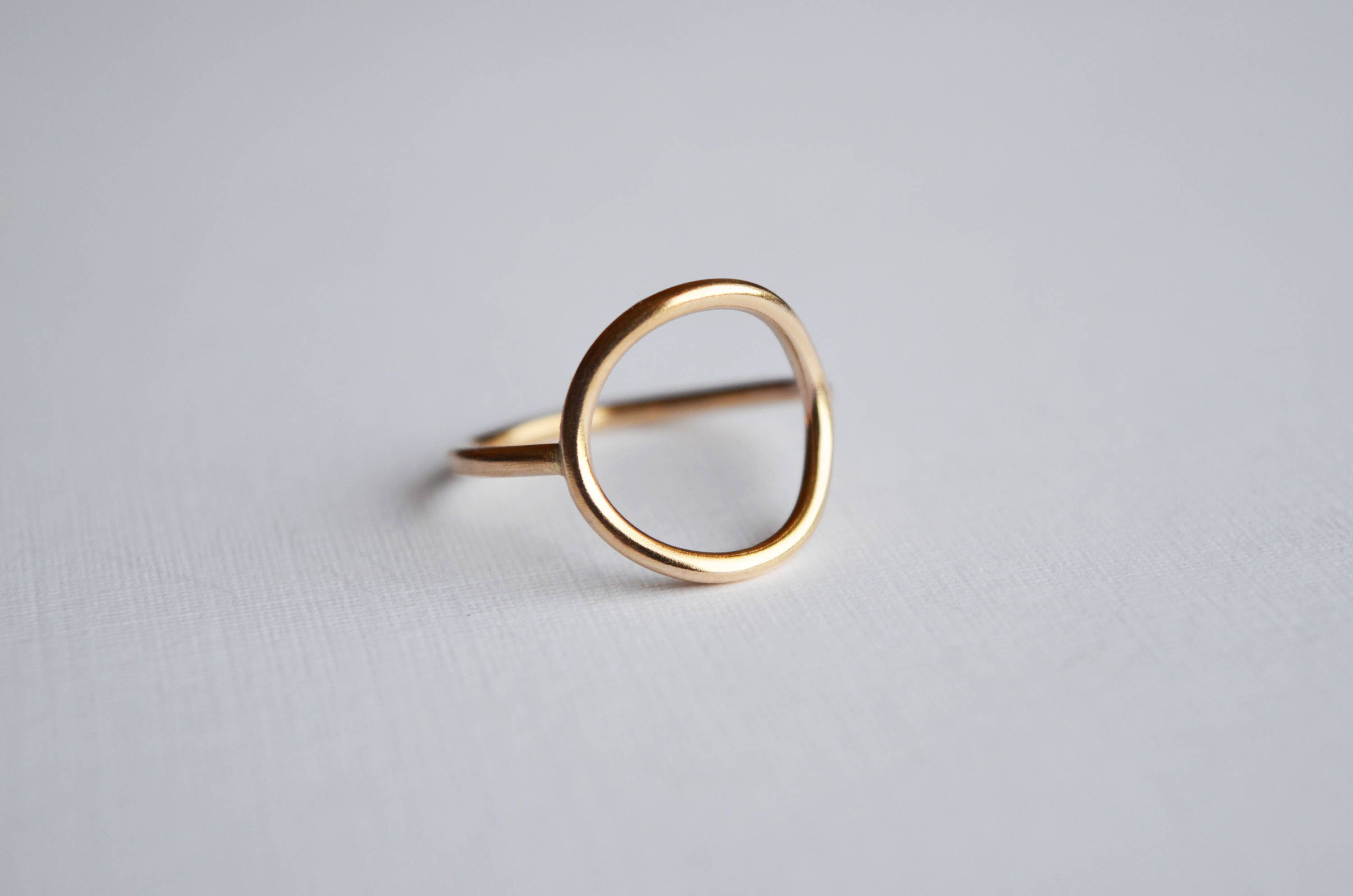 Open Circle Ring Karma Ring Sterling Silver Gold Open - Etsy Canada