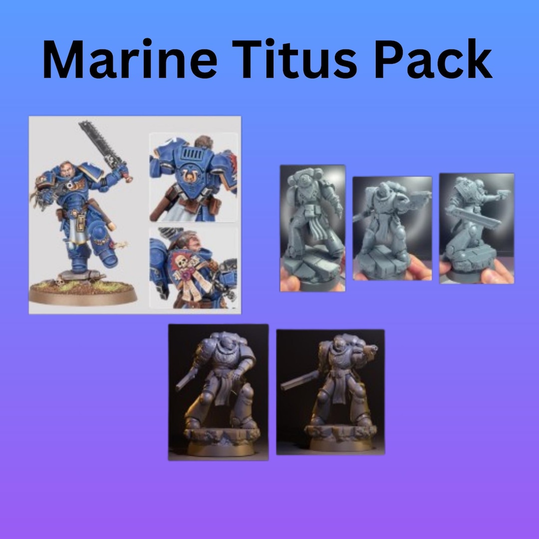 Marine Titus Stl Pack , 3d Print Files , Marine Titus Squad , Titus ...