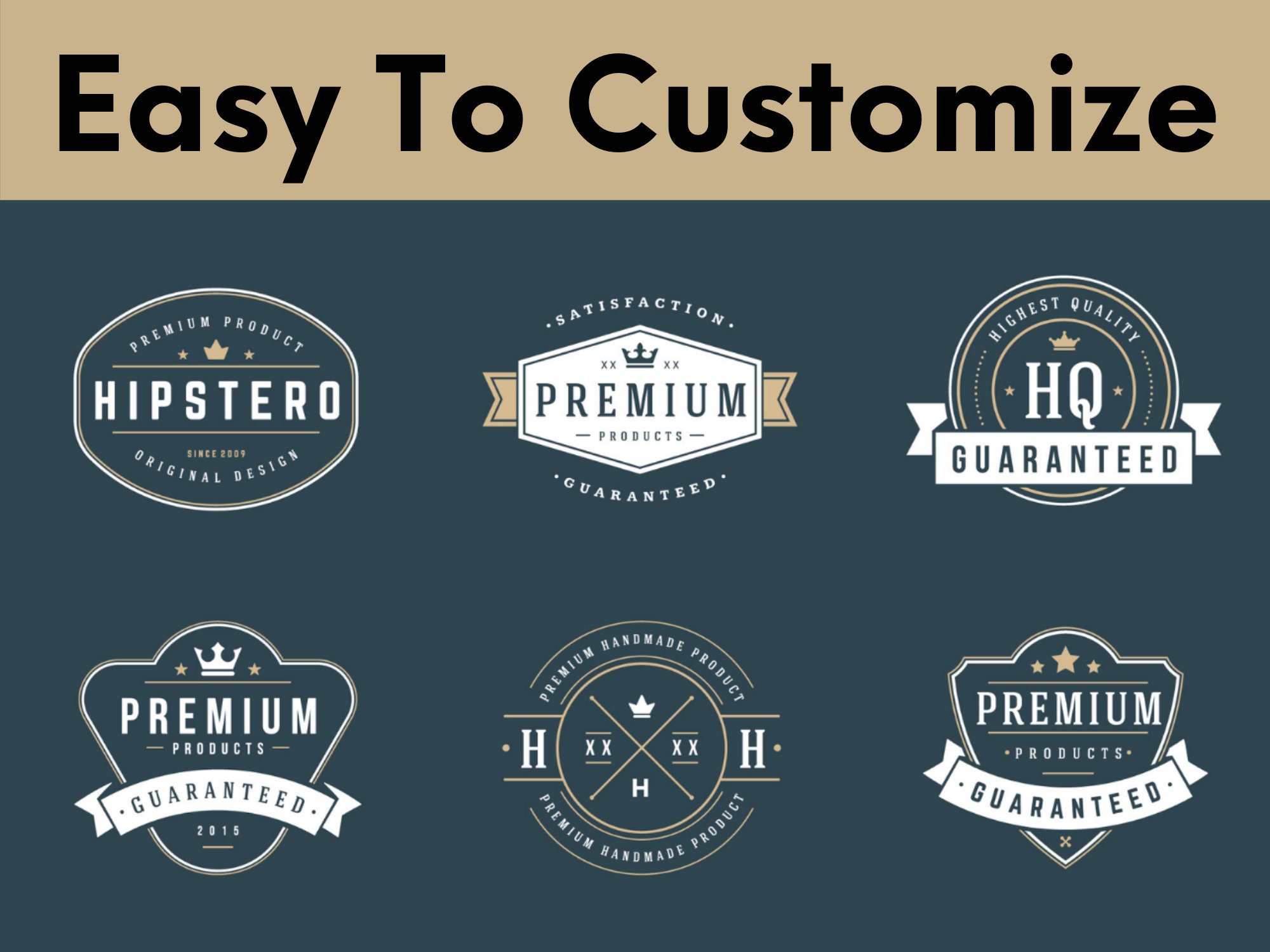 Logo Template , 3500 Premade Logo Pack , Customizable Logo Design ...