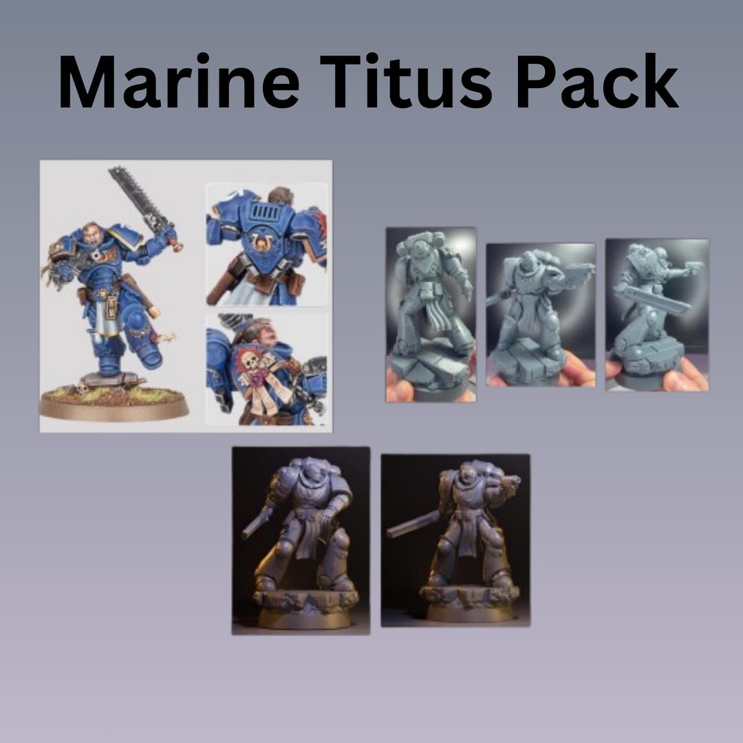 Marine Titus Stl Pack , 3d Print Files Titus , Marine Titus Squad ...