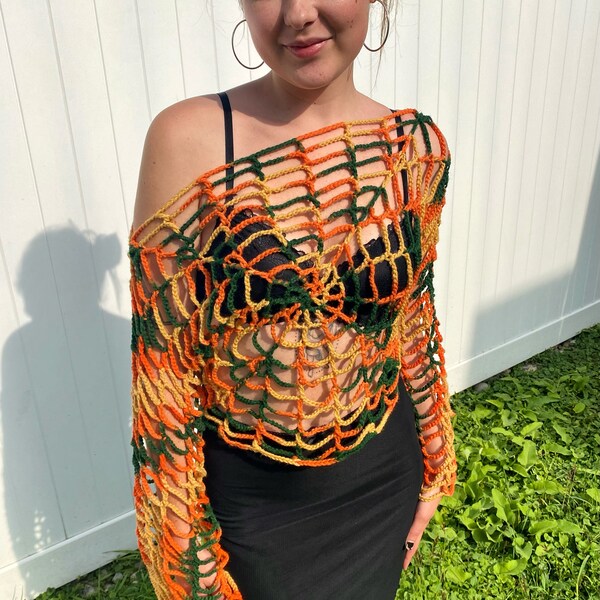 Spider Web Sweater - Etsy