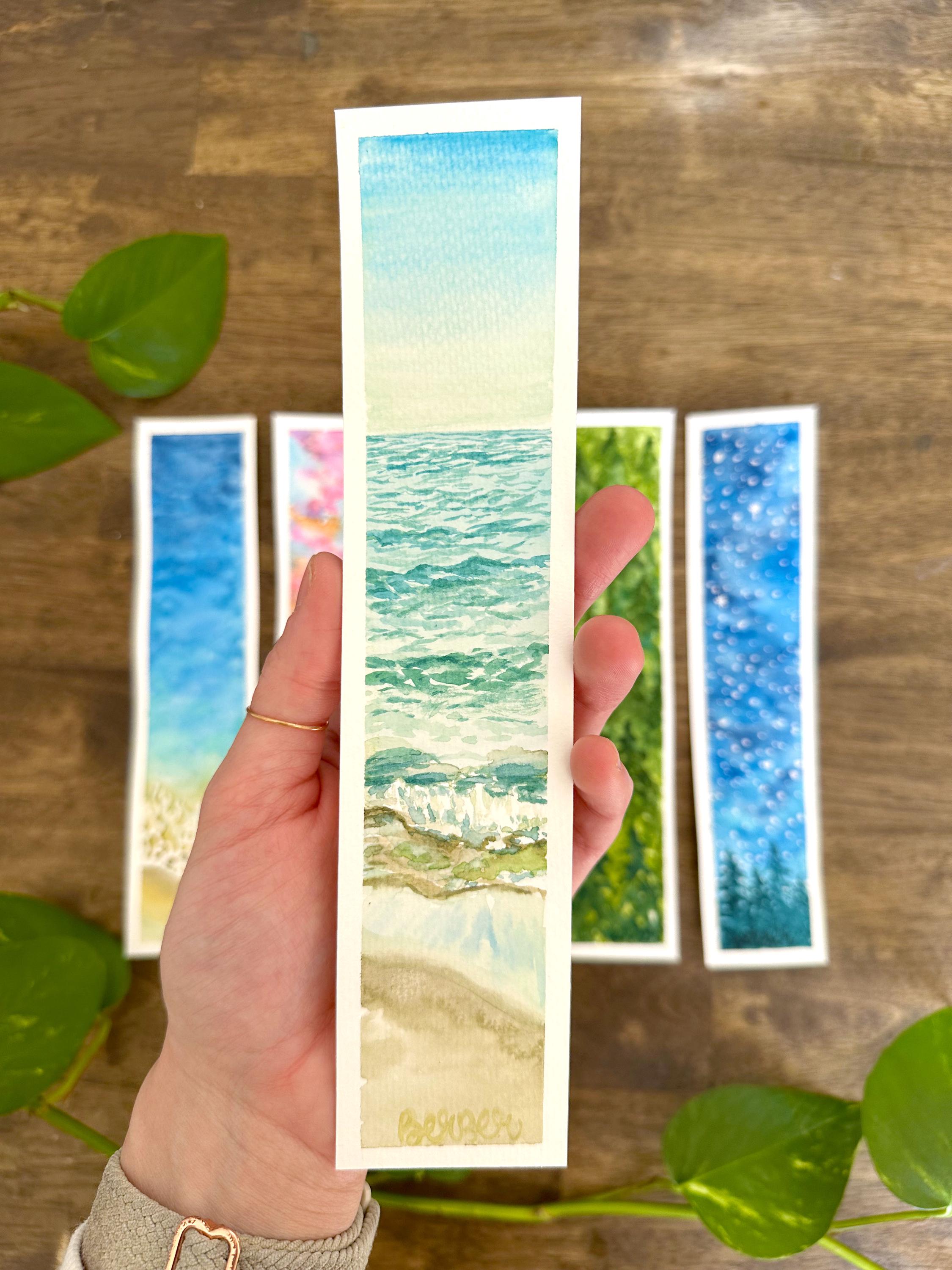 Hand-painted Watercolor Bookmarks - Originals - Etsy