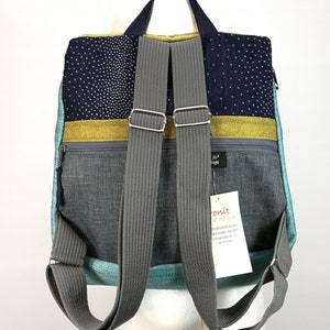 Canvas Backpack Eco Backpack All Fabric Backpack Light Blue - Etsy
