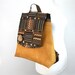 Beautiful Mustard Backpack With Ethnic Fabric Handmade Vegan - Etsy