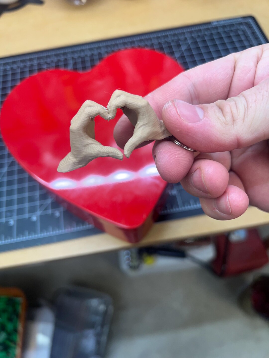 Heart Hands Keychain - Etsy