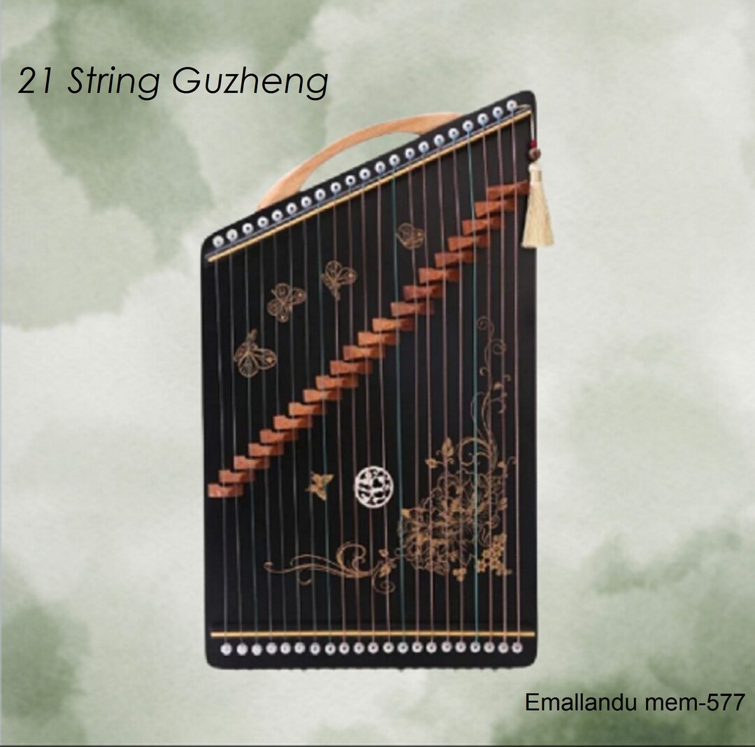 21 String Guzheng Traditional Chinese Zither Koto Musical Instrument ...