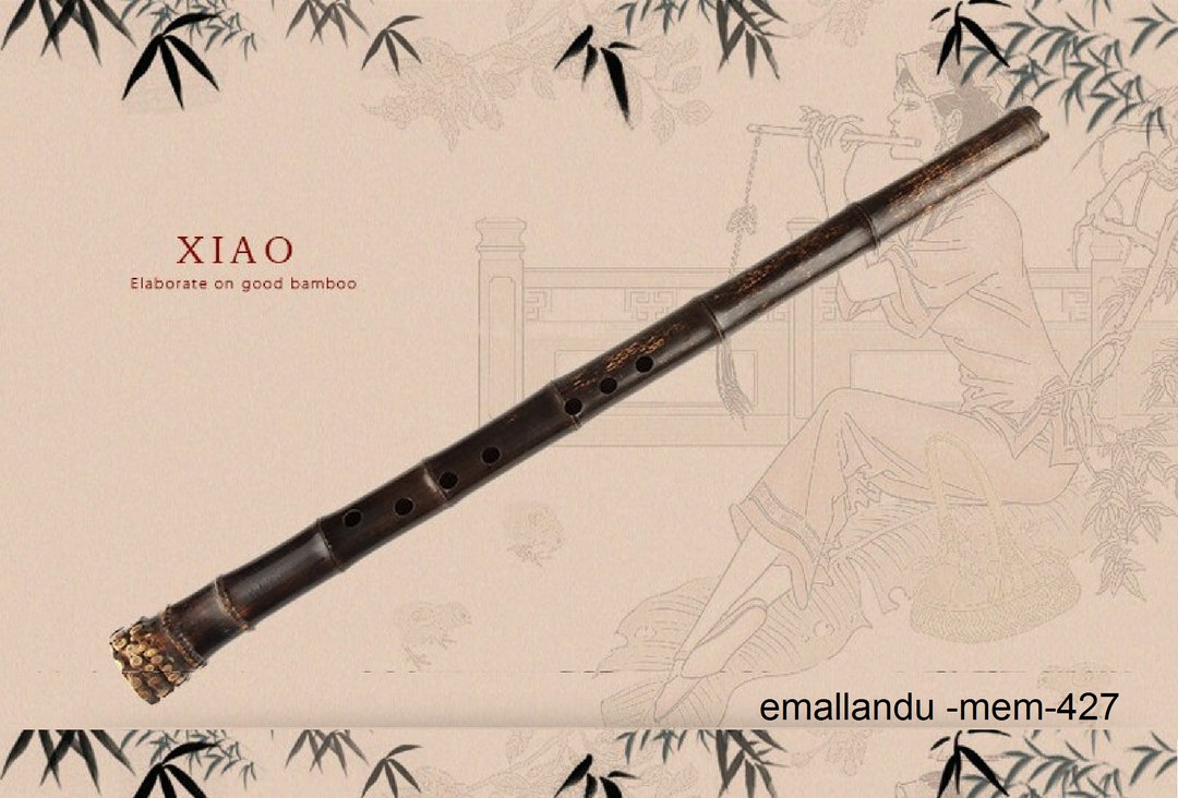 Flauta Nan Xiao China como Shakuhachi japonesa Agujero de apertura ...