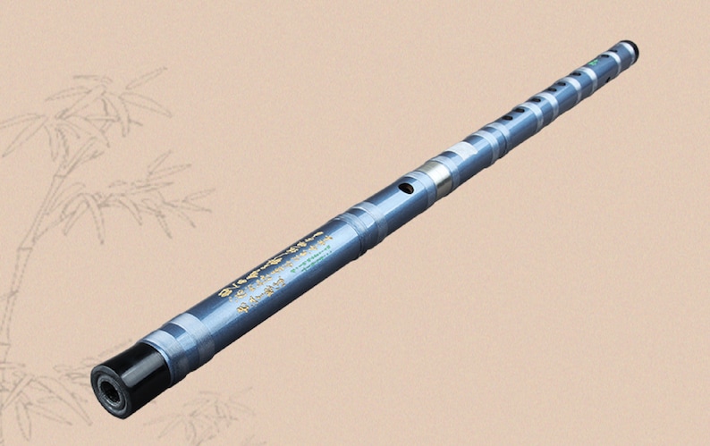 Blue Dizi Flute: Handmade Bamboo Chinese Musical Instrument - Etsy
