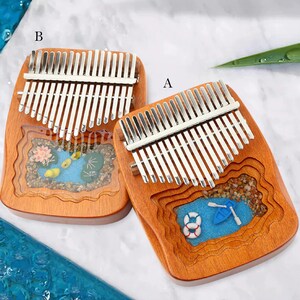 17 Kalimba Ocean Beach Fish Seashell Thumb Piano Sanza Mibra - Etsy