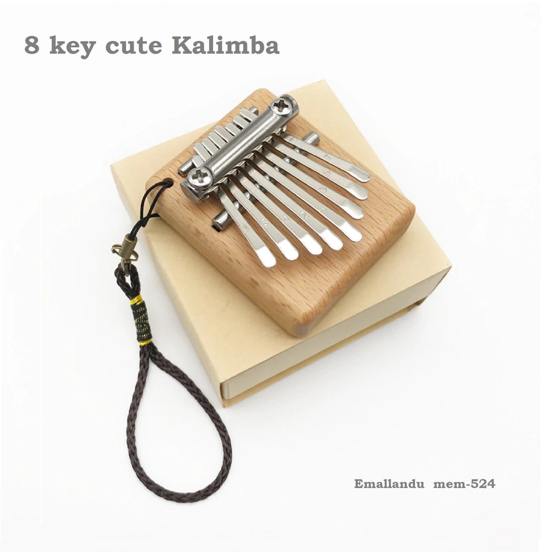 8 Keys Kalimba Cute Mini Portable Thumb Piano Wood Mahogany - Etsy