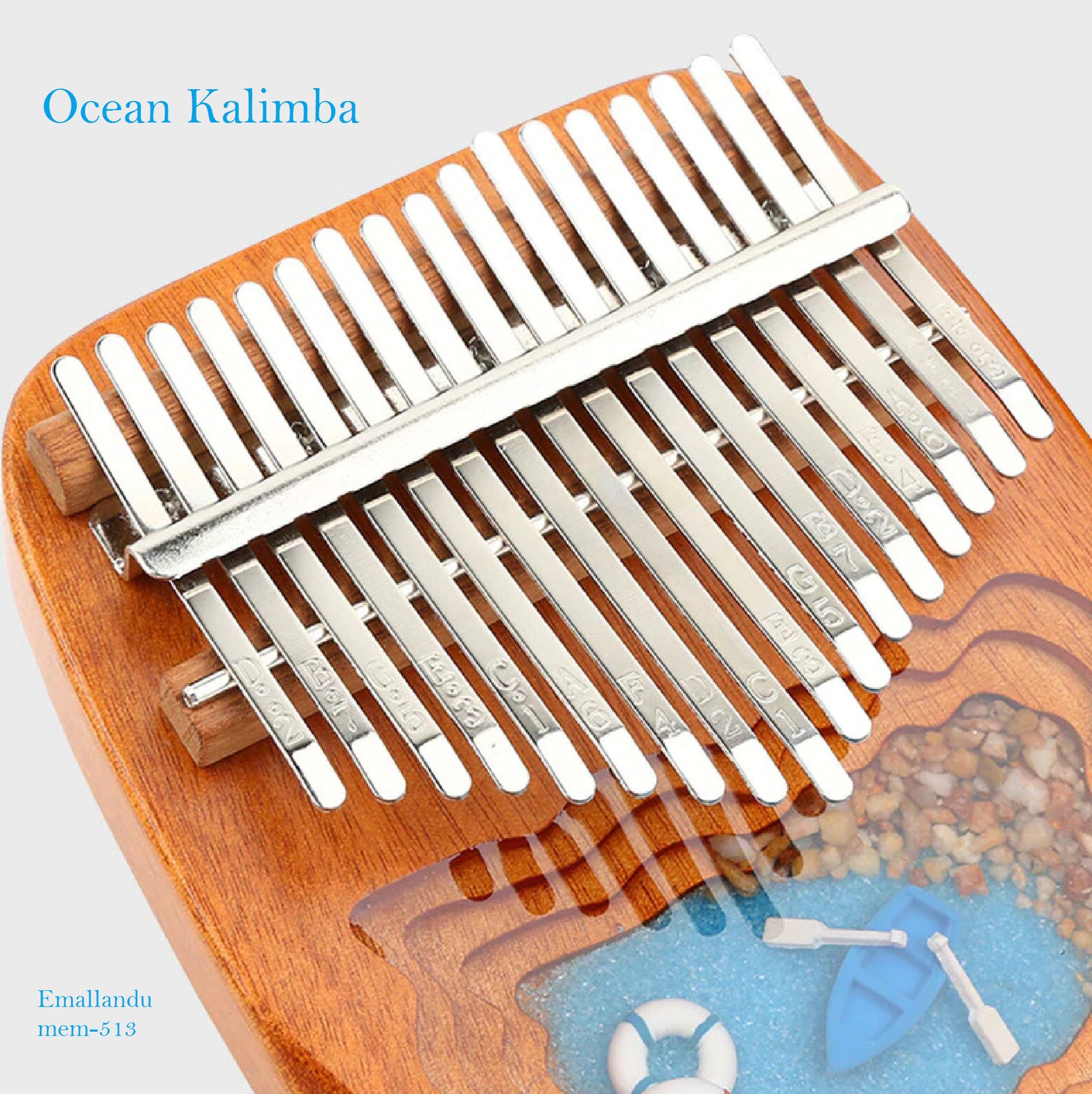 17 Kalimba Ocean Beach Fish Seashell Thumb Piano Sanza Mibra | Etsy
