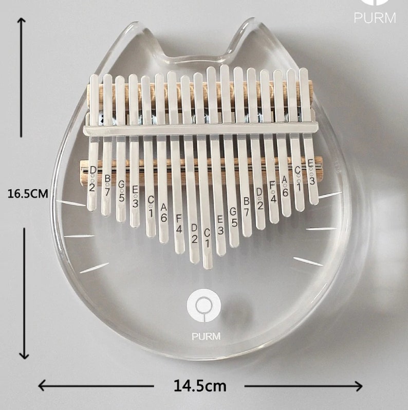 17 Keys Kalimba Thumb Piano Cute Cat Shape Fine Wood With Bag - Etsy