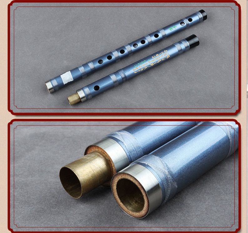 Blue Dizi Flute: Handmade Bamboo Chinese Musical Instrument - Etsy