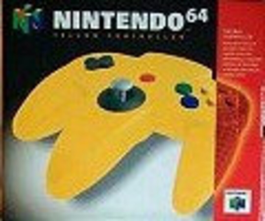 Nintendo 64 Controller Yellow Great Condition Fast Shipping - Etsy