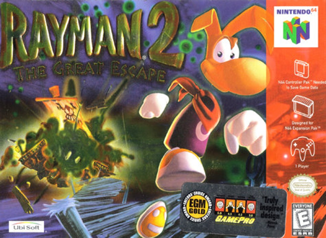 Rayman 2 the Great Escape N64 Great Condition Fast Shipping - Etsy