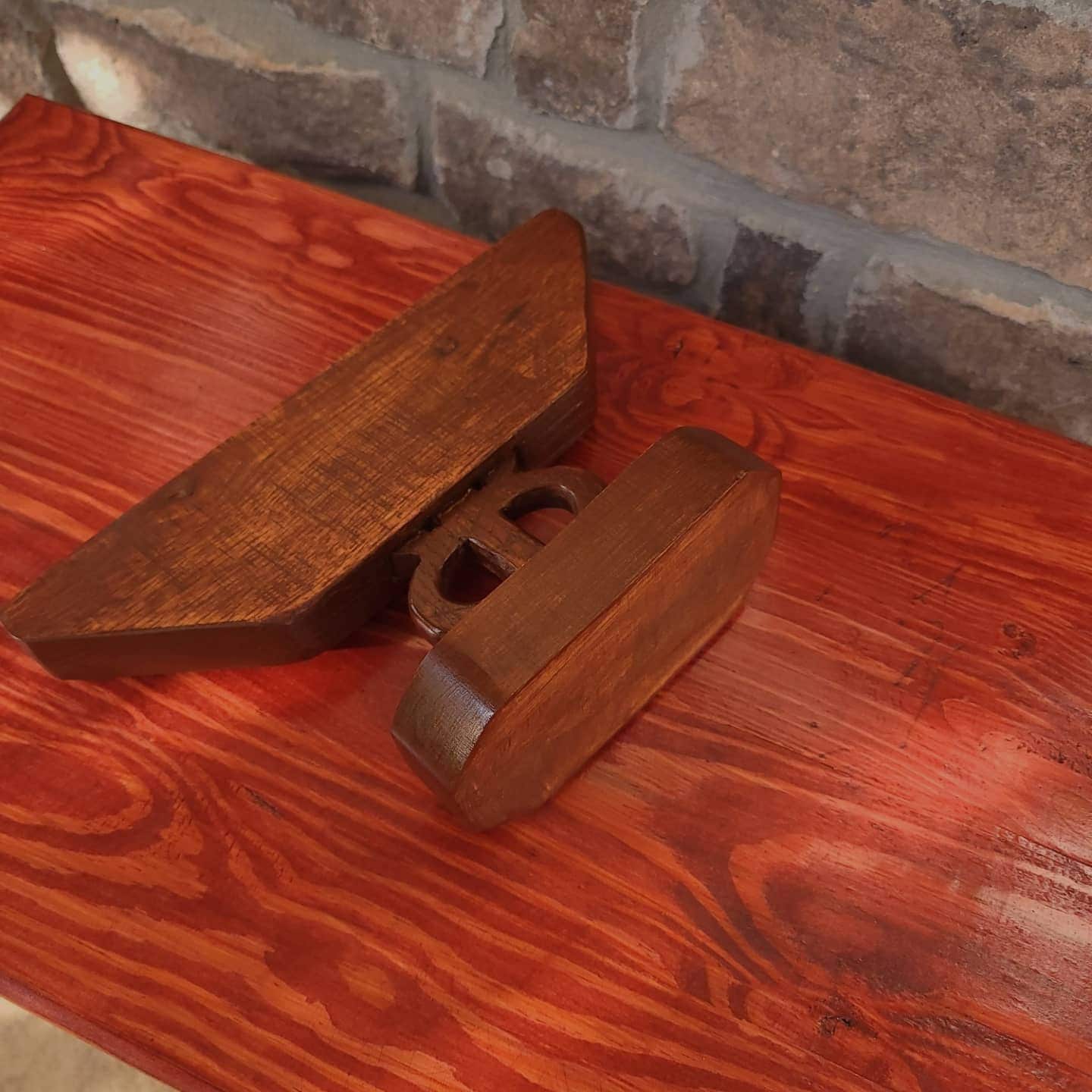 Menorah, Kenora, Candle Holder, Seven Candle Stand, Rustic Oak Wood ...