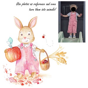 A5 1 Person Custom Portrait Hand Painted Acrylic Illustration ...