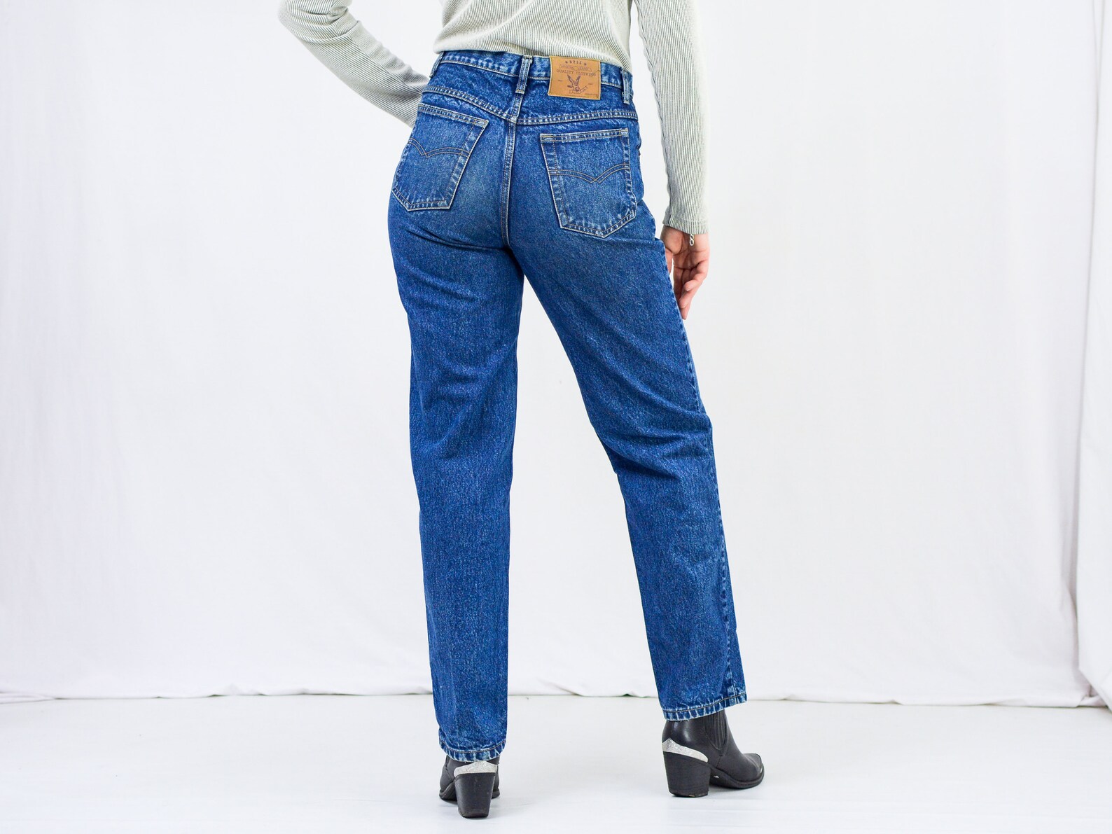 UPLE Jeans W33 L32 Boyfriend Stonewashed Straight Leg 90s - Etsy