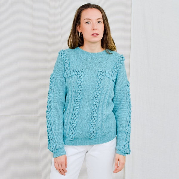 Turquoise Sweater - Etsy