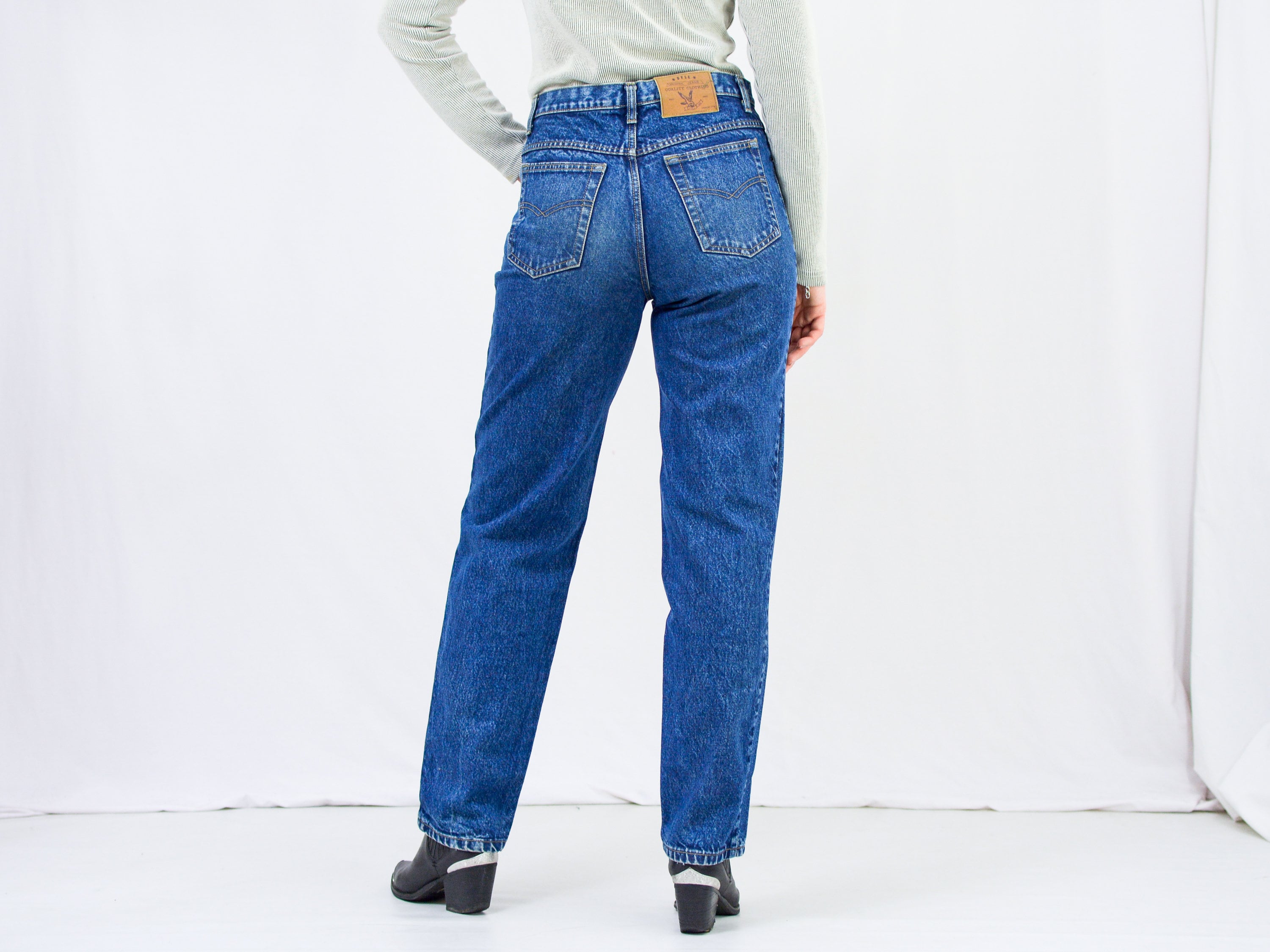 UPLE Jeans W33 L32 Boyfriend Stonewashed Straight Leg 90s - Etsy