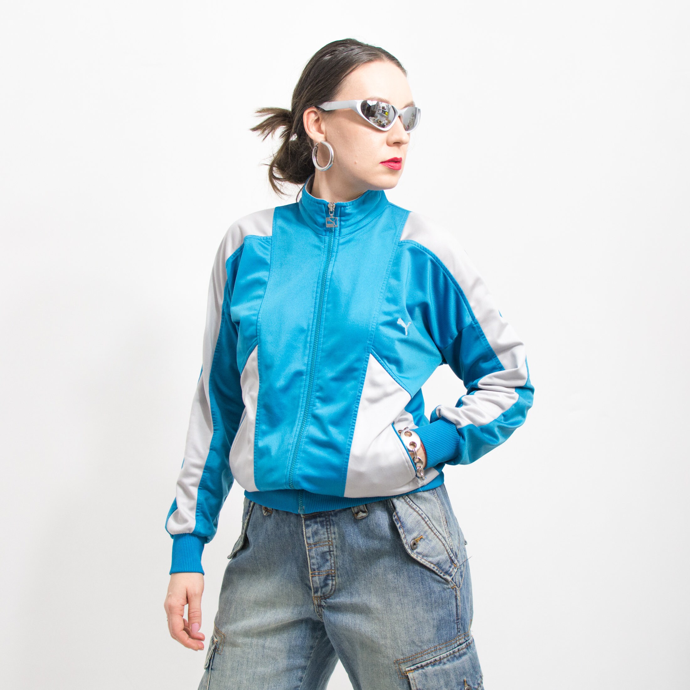 PUMA Track Jacket Vintage 90's Zip up Bloke Core Top Women S/M - Etsy