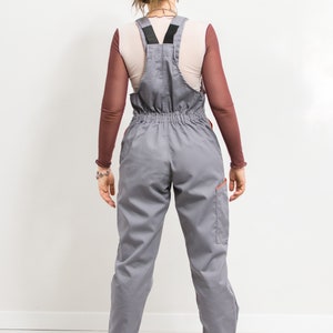 Gray Overalls Working Pants Vintage Jumpsuit Dungarees Women M - Etsy