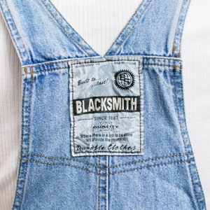 Blacksmith Denim Overalls Vintage Jean Dungarees Jumpsuit Women Size L ...