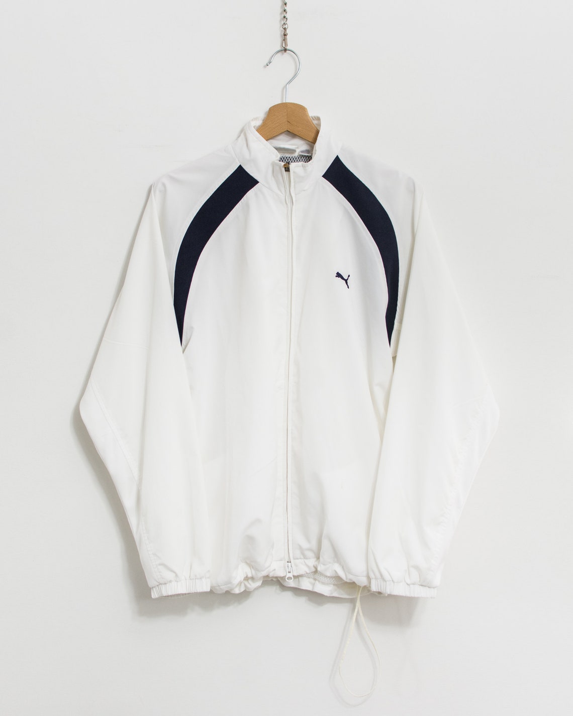 PUMA Track Jacket Vintage White Women Size L/XL - Etsy