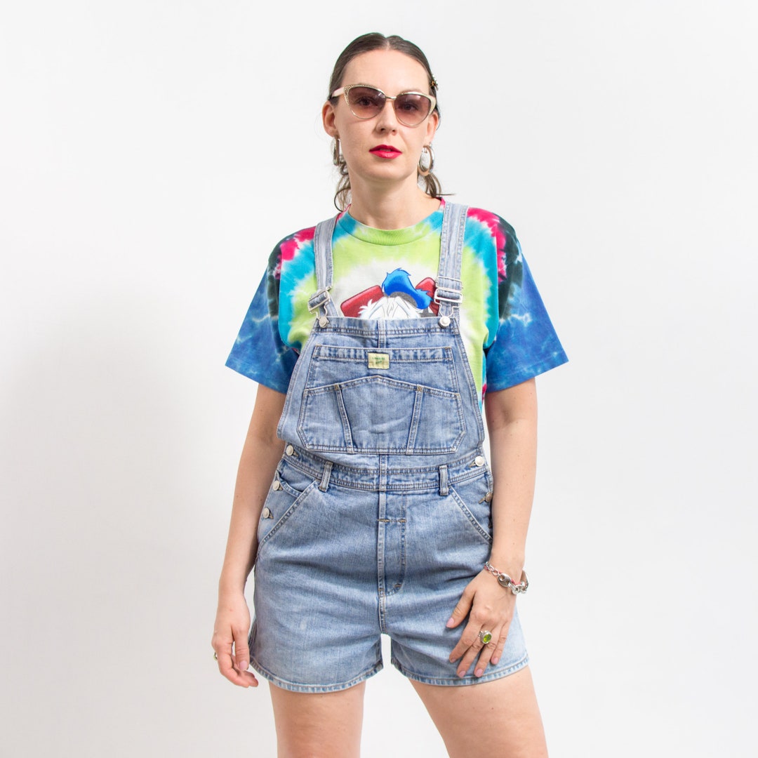 Jean Shortalls 90's Lawman Vintage Denim Dungarees Overalls Women Size ...