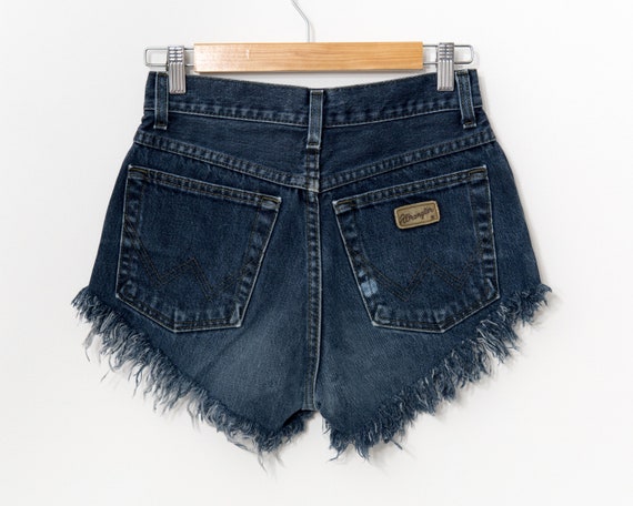 Wrangler shorts Mickey Mouse pattern reworked cut off… - Gem