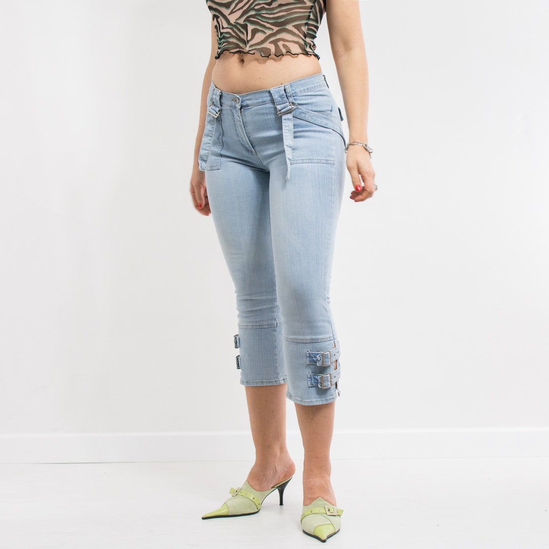 MISS Posh Denim Capri Pants Y2K Jorts Vintage Skinny Women Size S - Etsy
