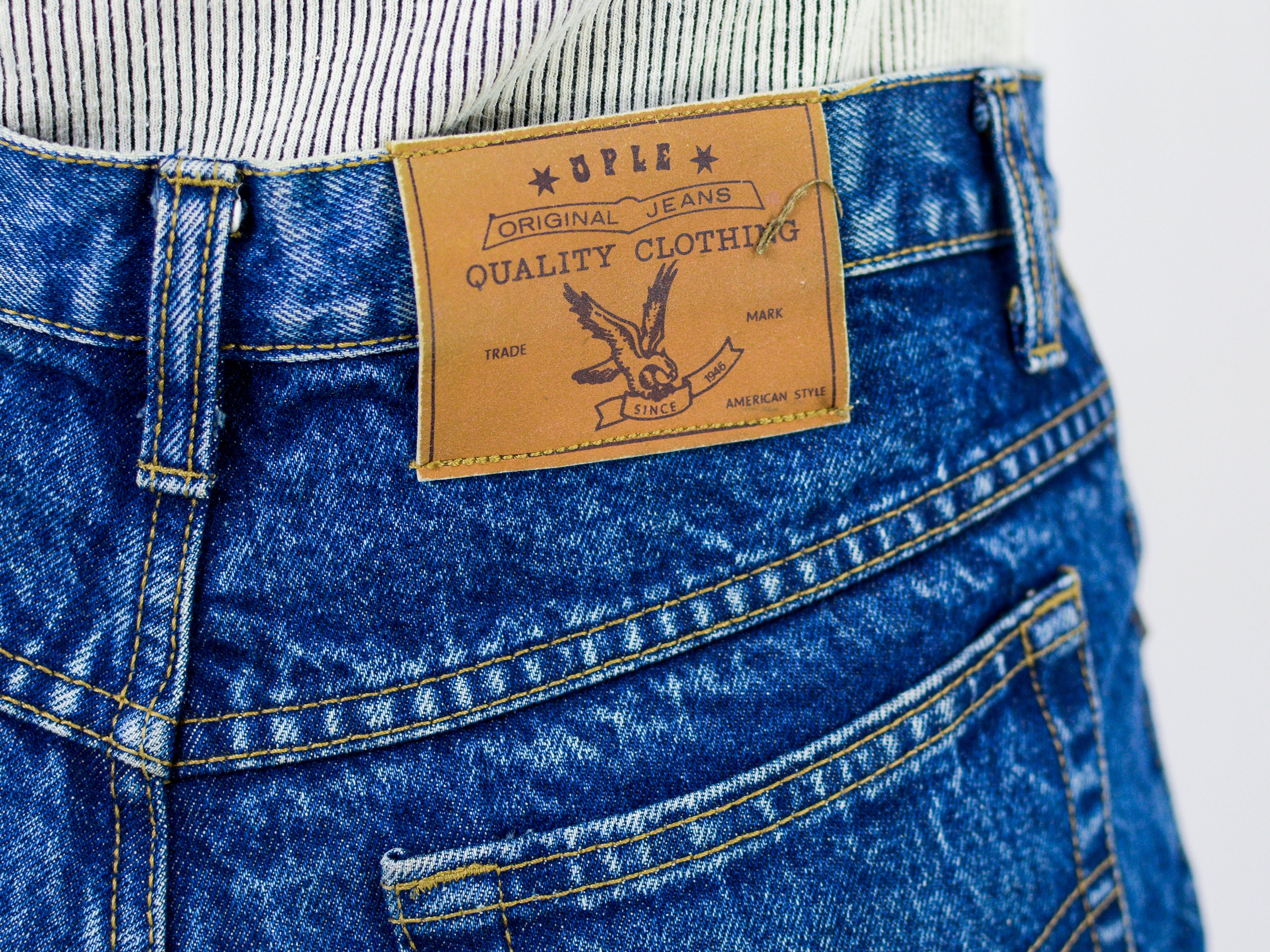 UPLE Jeans W33 L32 Boyfriend Stonewashed Straight Leg 90s - Etsy