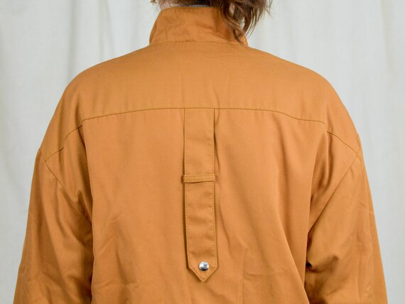 80s caramel jacket vintage women windbreaker brown ov… - Gem