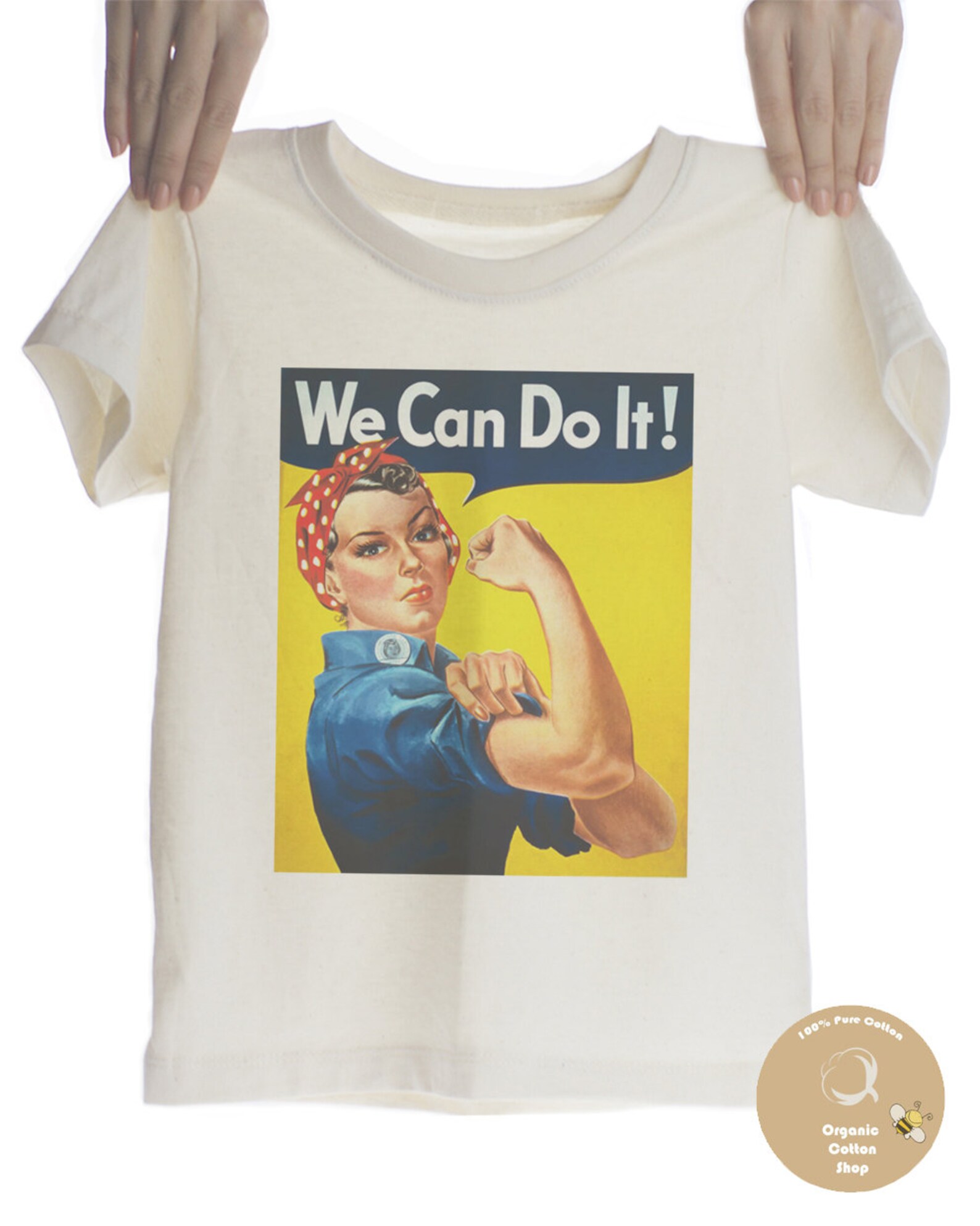 Vintage Poster Rosie the Riveter Organic T-shirt for Kids - Etsy