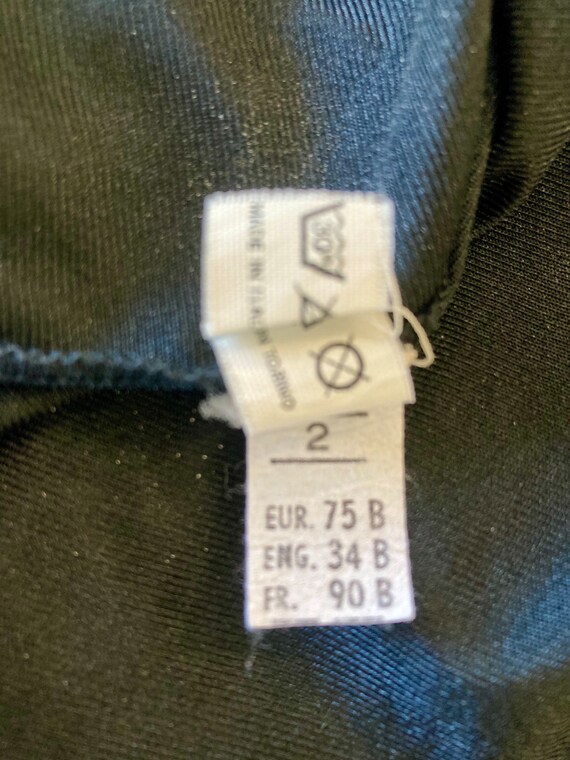 Vintage 1970s Italian made slinky black teddy bodysui… - Gem