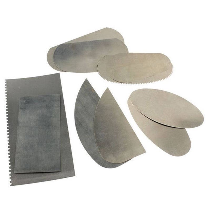 Pack of 10 Stainless Steel Scraper Pottery Ceramics Clay Scrapers Tool ...