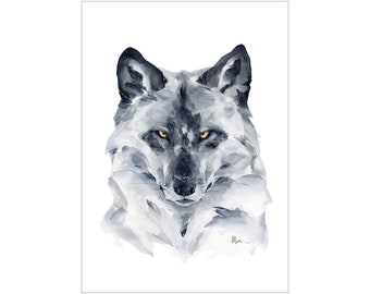 Alaska Wolf Art | Etsy