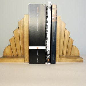 Art Deco Style Bookends, Wooden Bookends, Book Stopper, style 3 - Etsy
